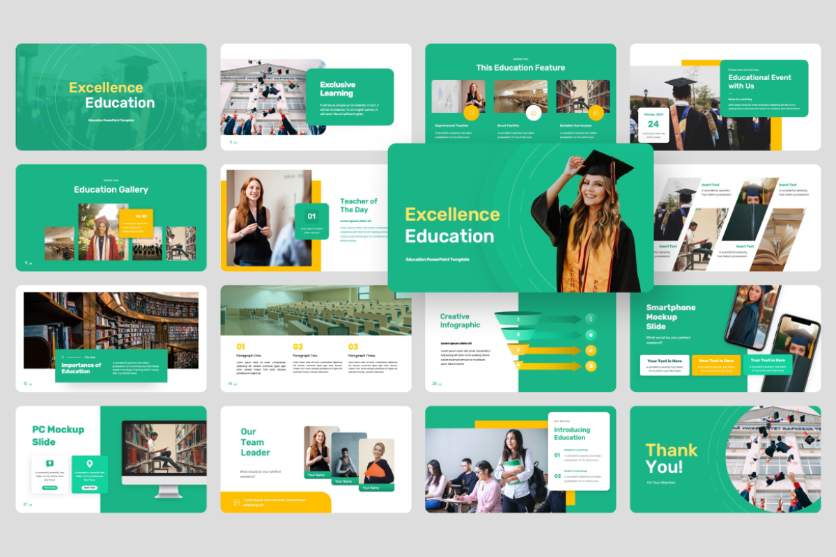 Excellence Education PowerPoint Template | Nulivo Market