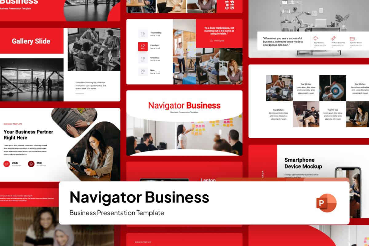 Navigator Business PowerPoint Template | Nulivo Market