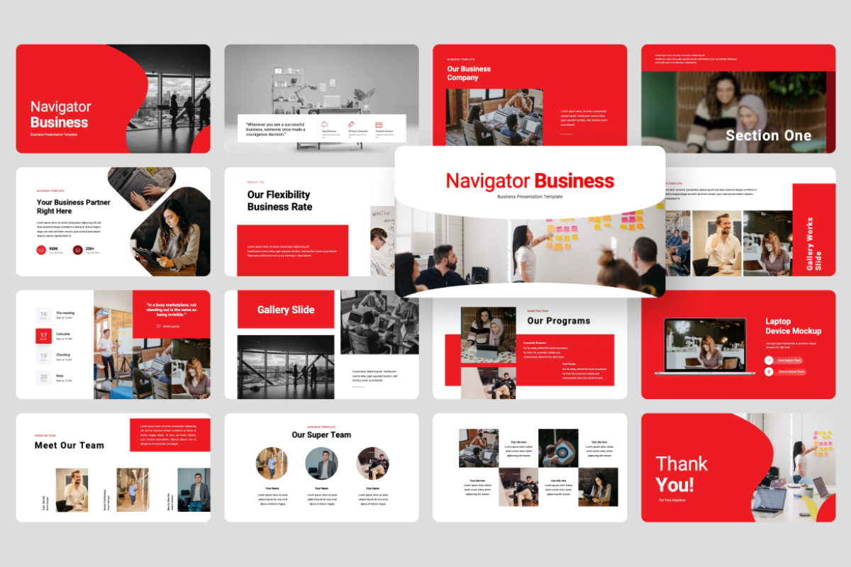 Navigator Business Keynote Template | Nulivo Market