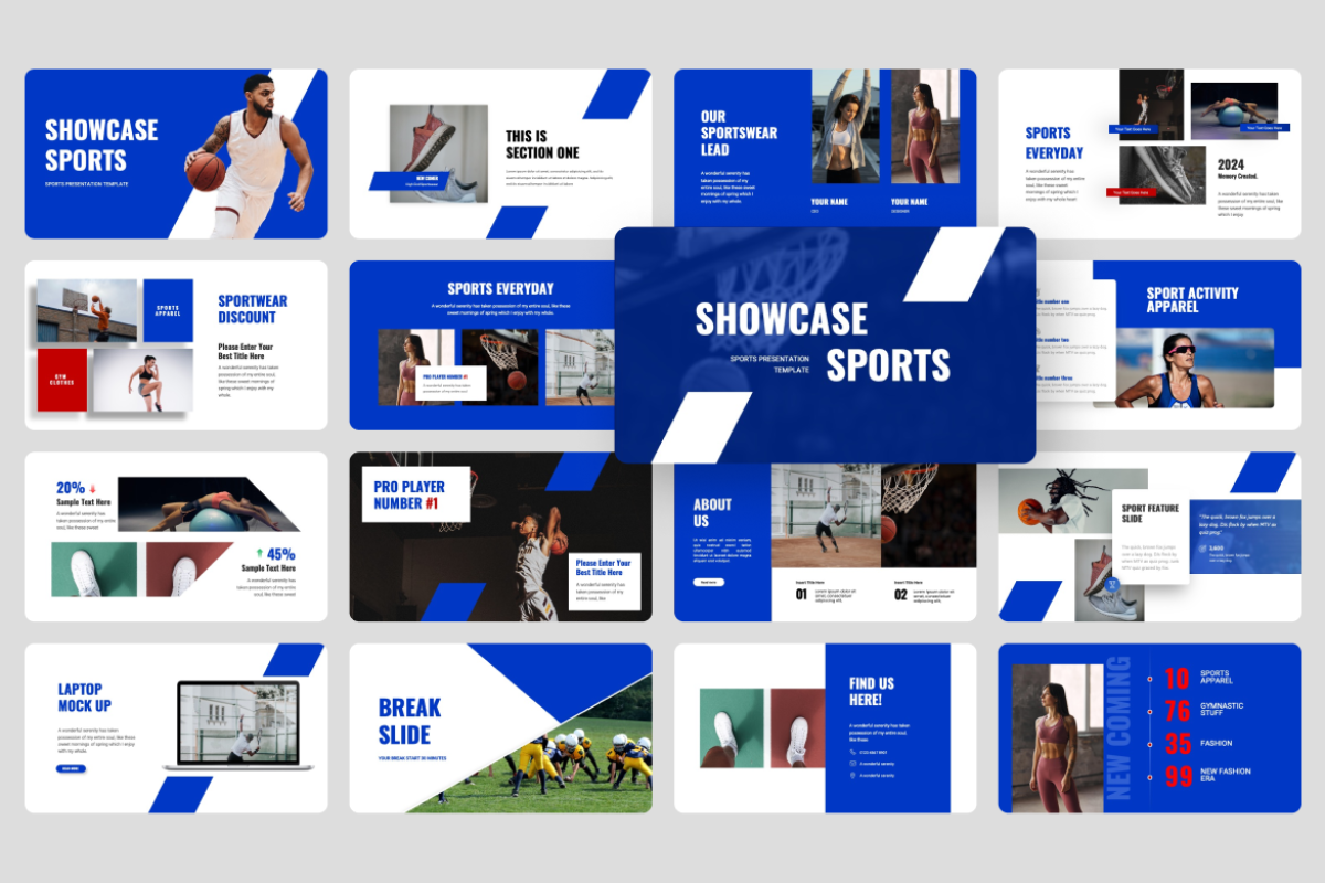 Showcase Sports PowerPoint Template | Nulivo Market