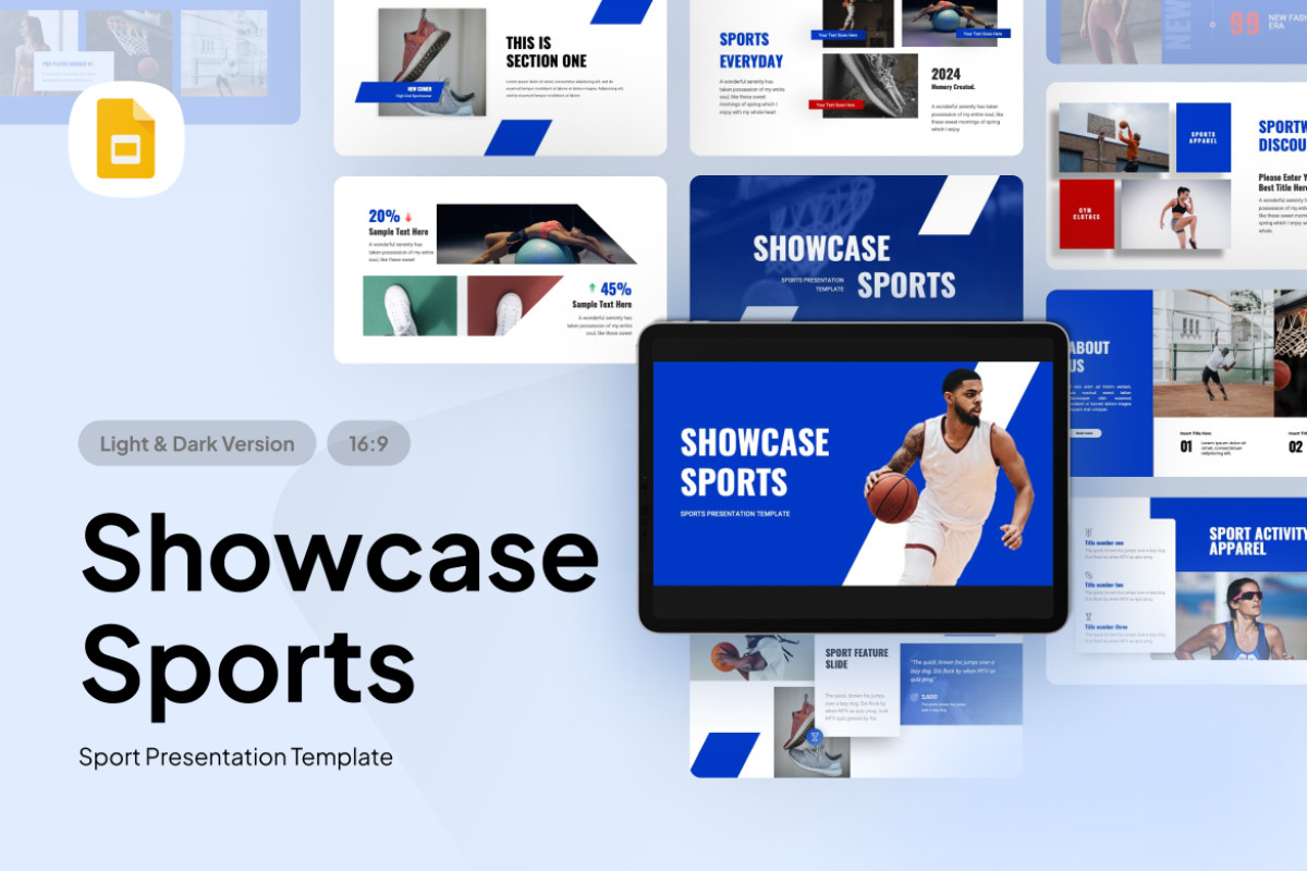 Showcase Sports Google Slide Template | Nulivo Market