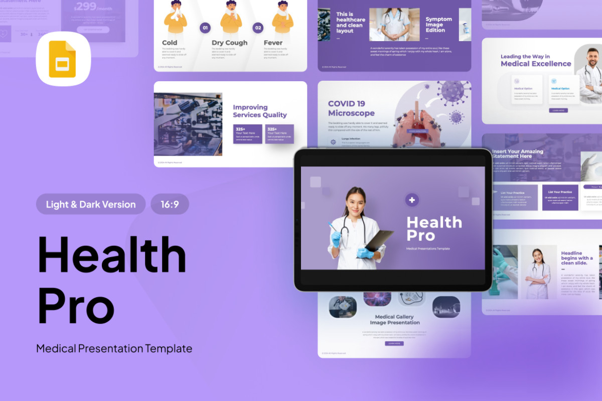 Healthcare Medical Presentation - Google Slide | Nulivo Market