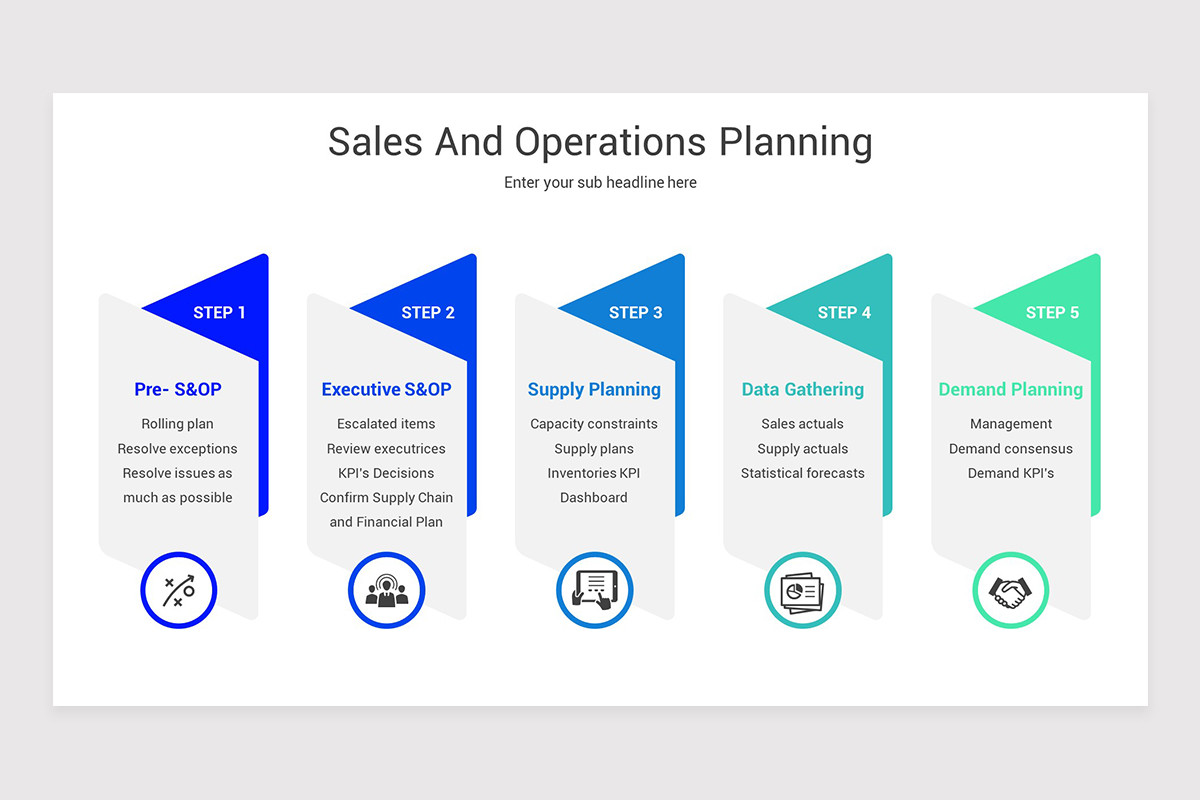Sales And Operations Planning Keynote Presentation Template | Nulivo Market