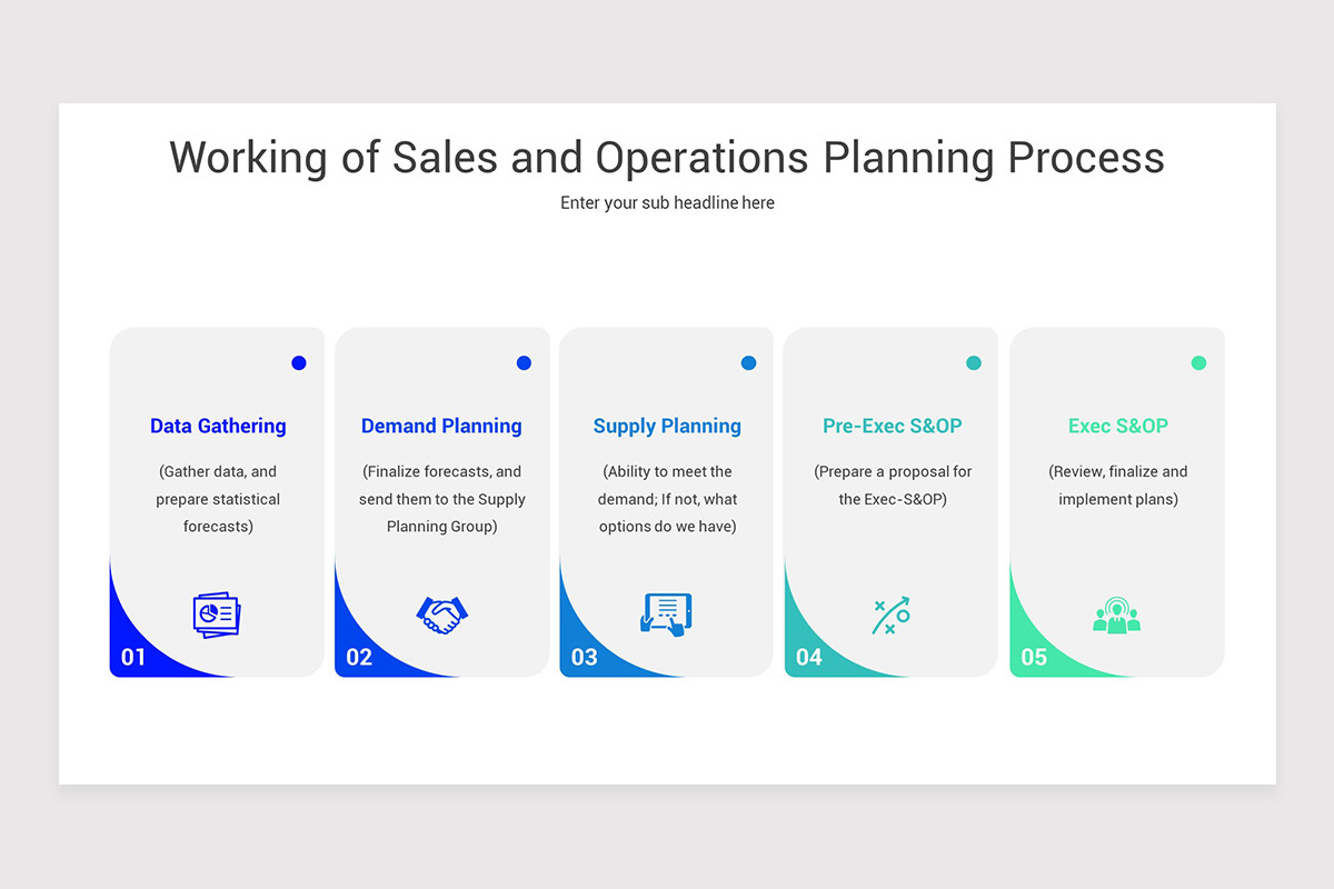 Sales And Operations Planning Keynote Presentation Template | Nulivo Market