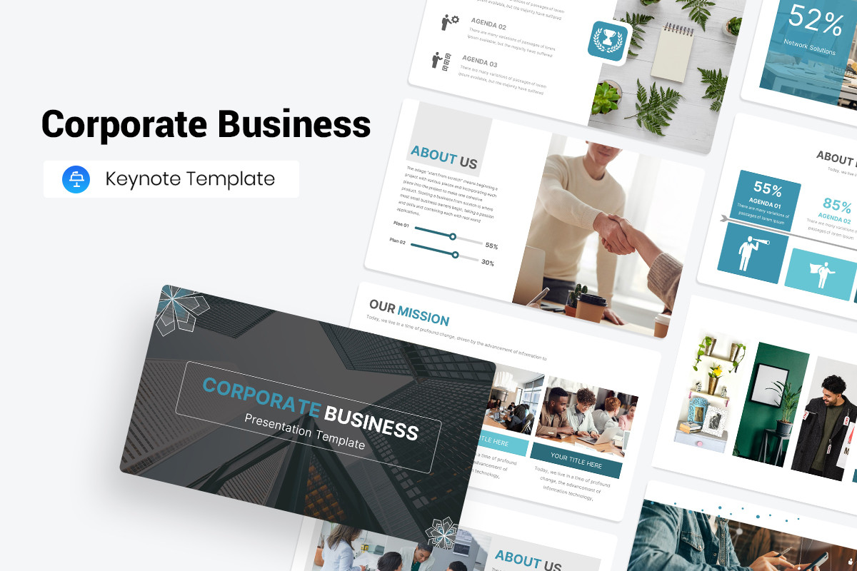 Corporate Business Keynote Presentation Template | Nulivo Market