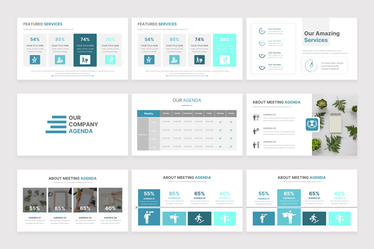 Corporate Business Keynote Presentation Template | Nulivo Market