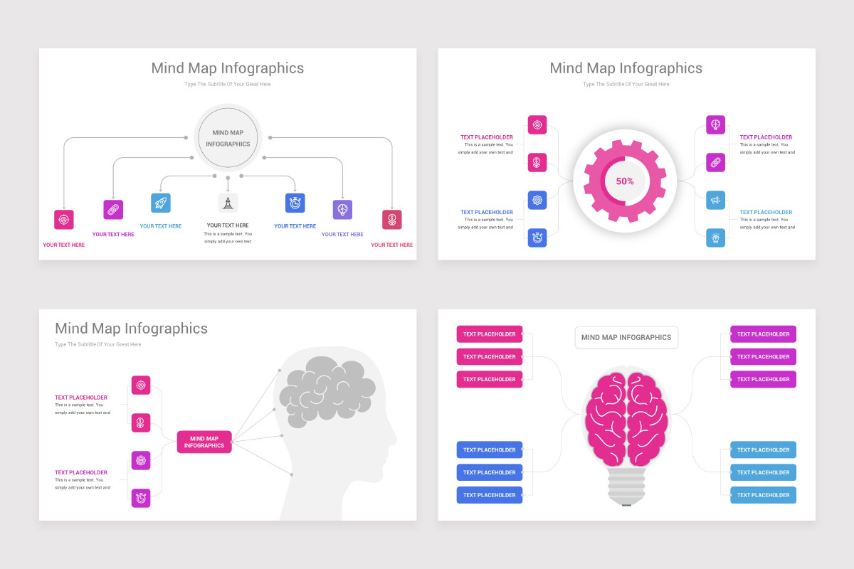 Mind Map Diagrams Keynote Presentation Template | Nulivo Market