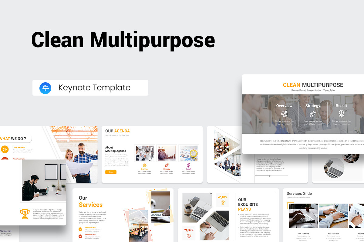 Clean Multipurpose Keynote Template | Nulivo Market