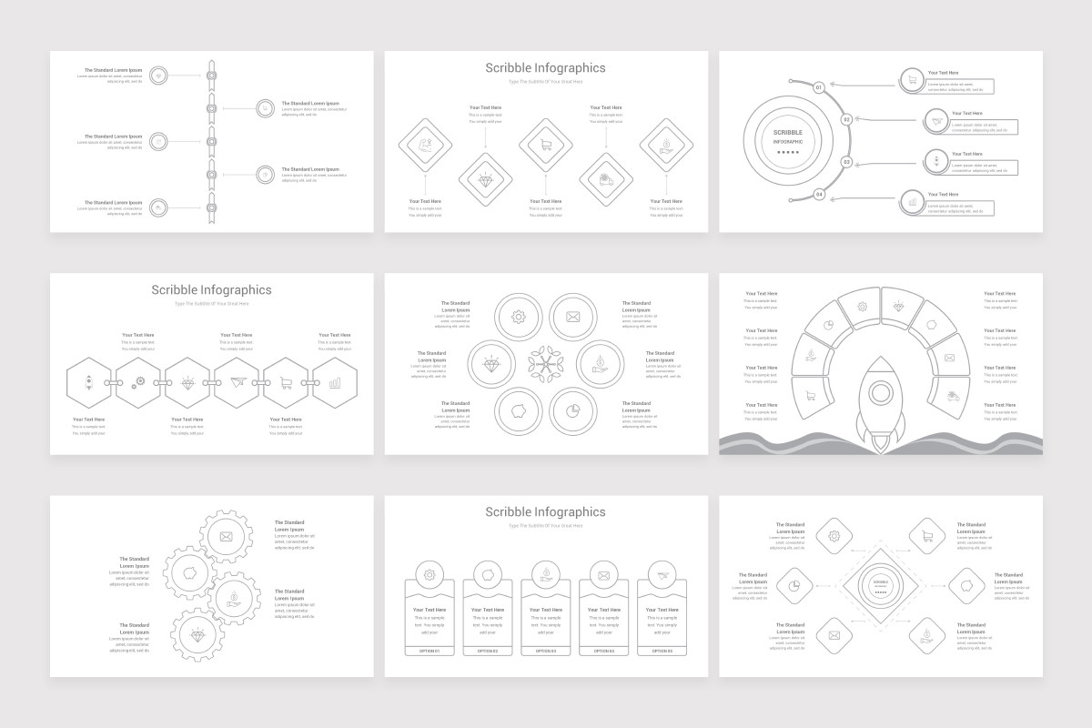Scribble Infographics Keynote Presentation | Nulivo Market