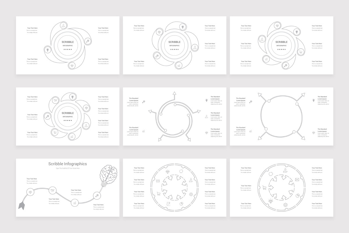 Scribble Infographics Google Slides Presentation | Nulivo Market