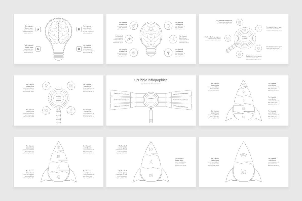 Scribble Infographics Google Slides Presentation | Nulivo Market