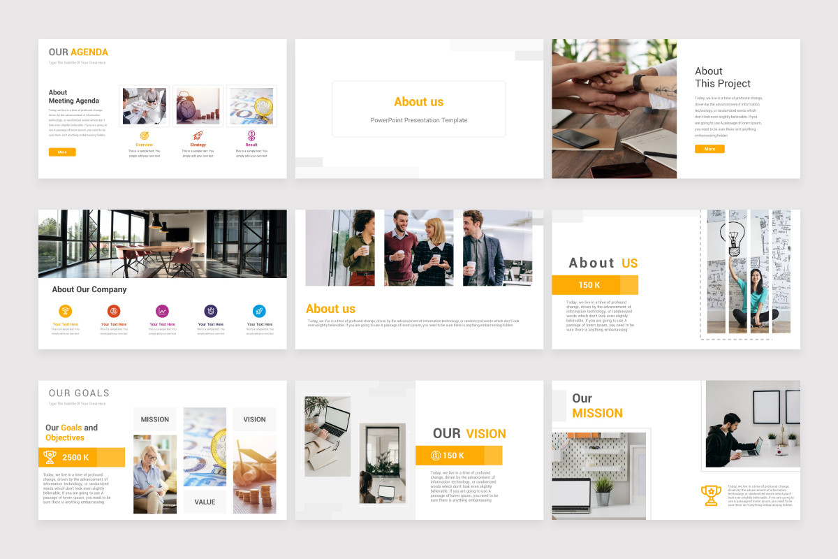 Clean Multipurpose Google Slides Template | Nulivo Market