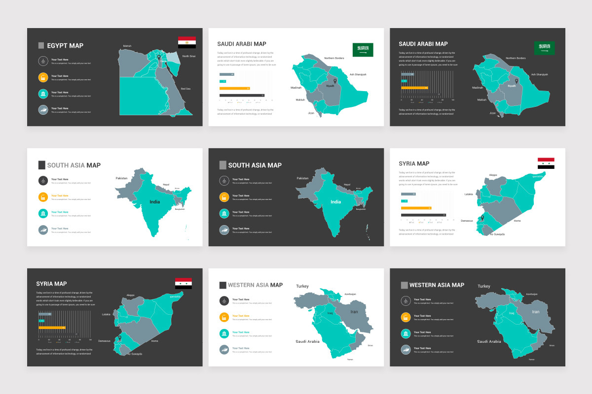 Maps Google Slides Presentation Template | Nulivo Market