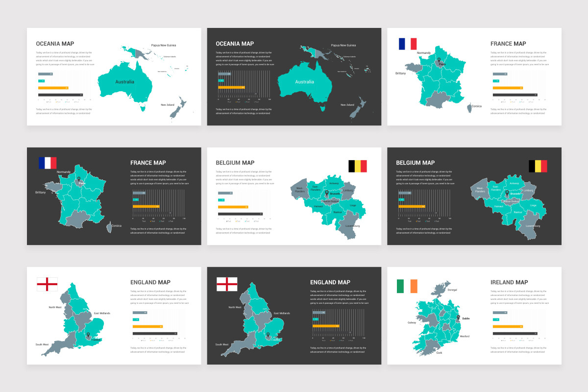 Maps Google Slides Presentation Template | Nulivo Market