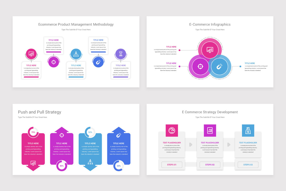 E-Commerce Business Google Slides Presentation Template | Nulivo Market