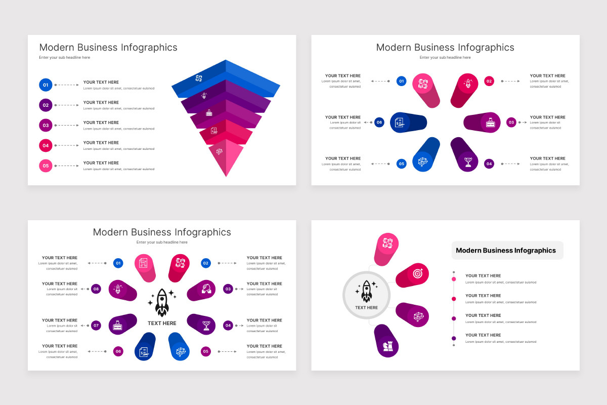 Modern Business Infographics Powerpoint Template | Nulivo Market