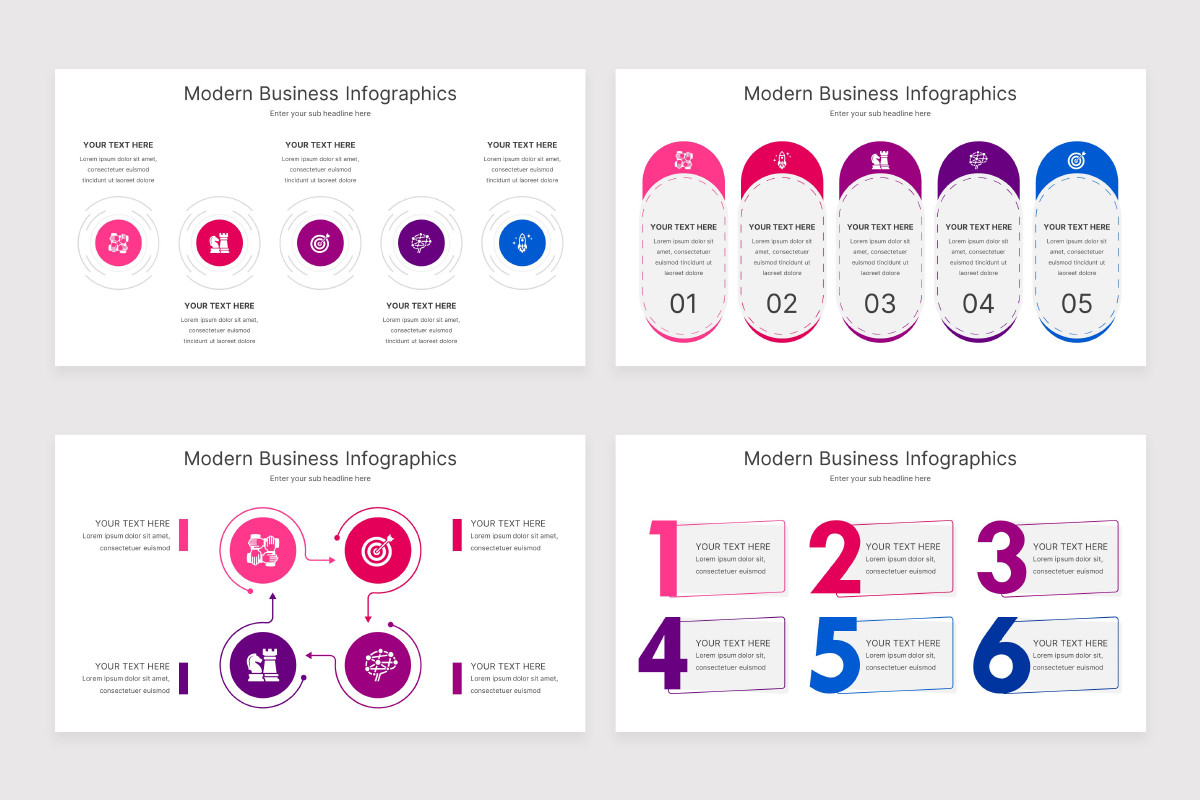 Modern Business Infographics Powerpoint Template | Nulivo Market