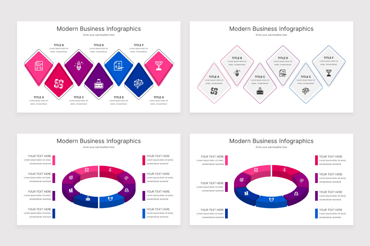 Modern Business Infographics Powerpoint Template | Nulivo Market