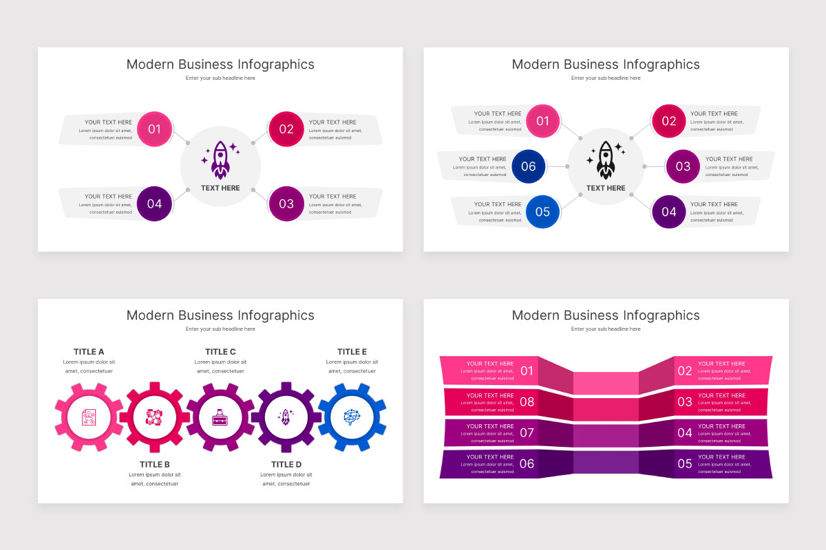 Modern Business Infographics Powerpoint Template | Nulivo Market