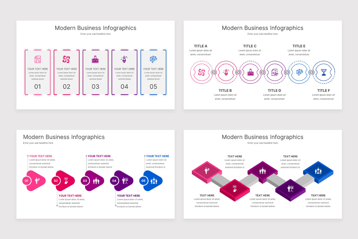 Modern Business Infographics Powerpoint Template | Nulivo Market