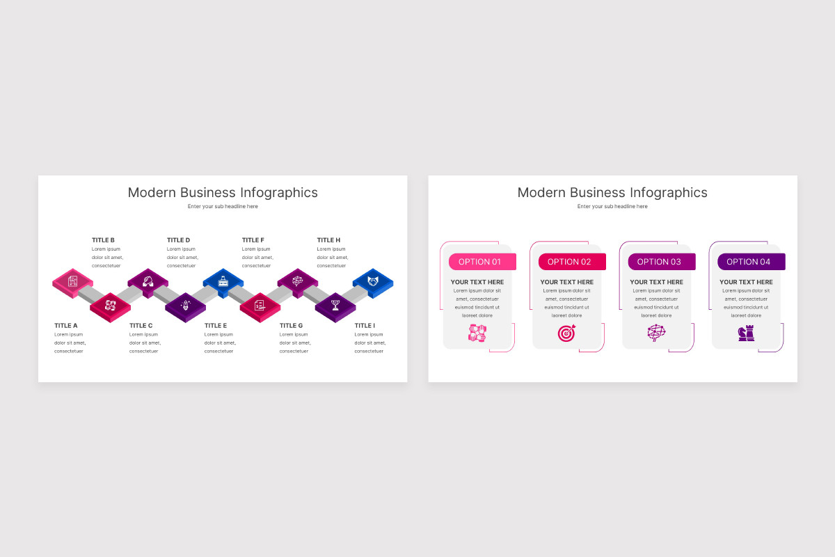 Modern Business Infographics Powerpoint Template | Nulivo Market