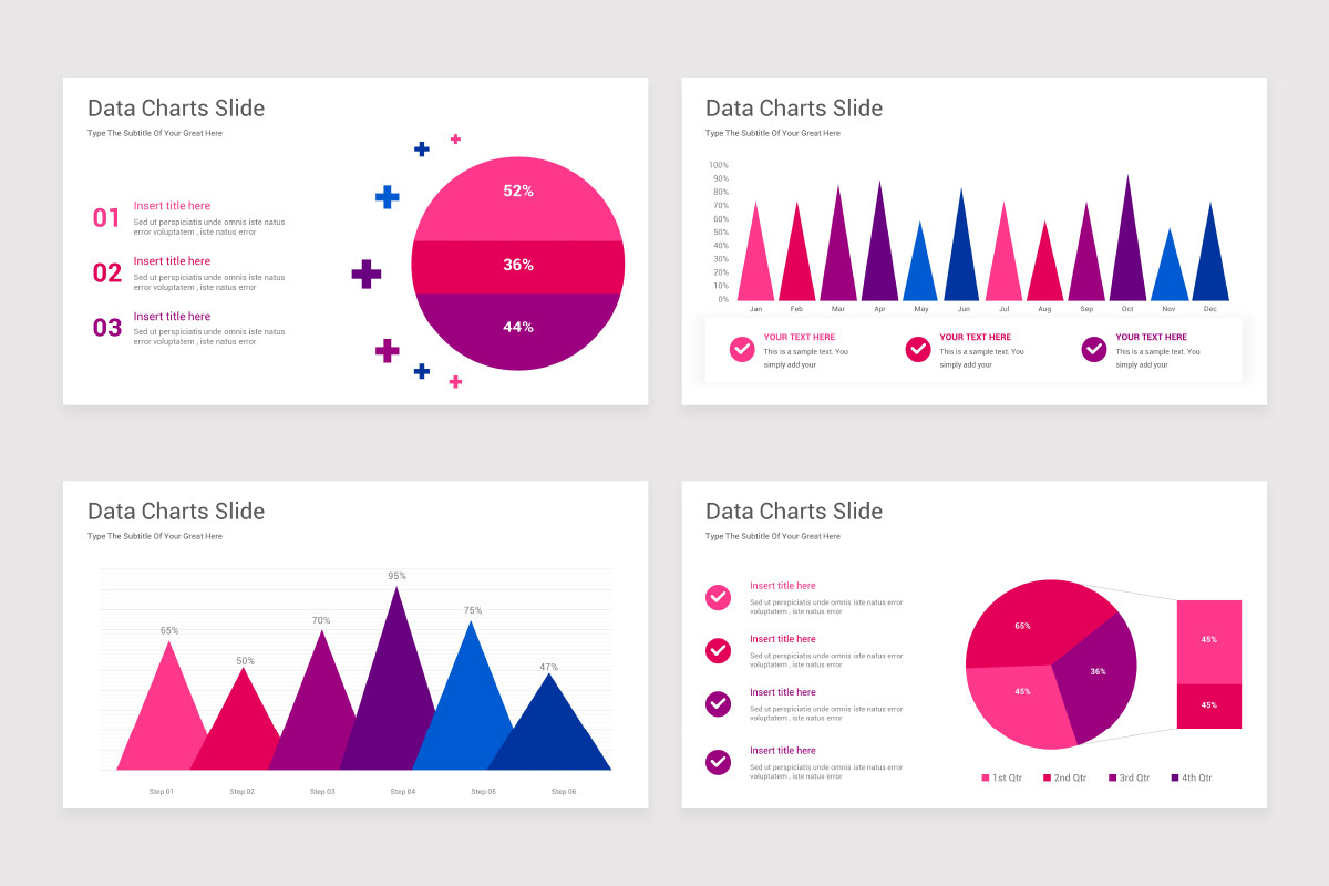 Editable Data Charts Google Slides Presentation Template | Nulivo Market