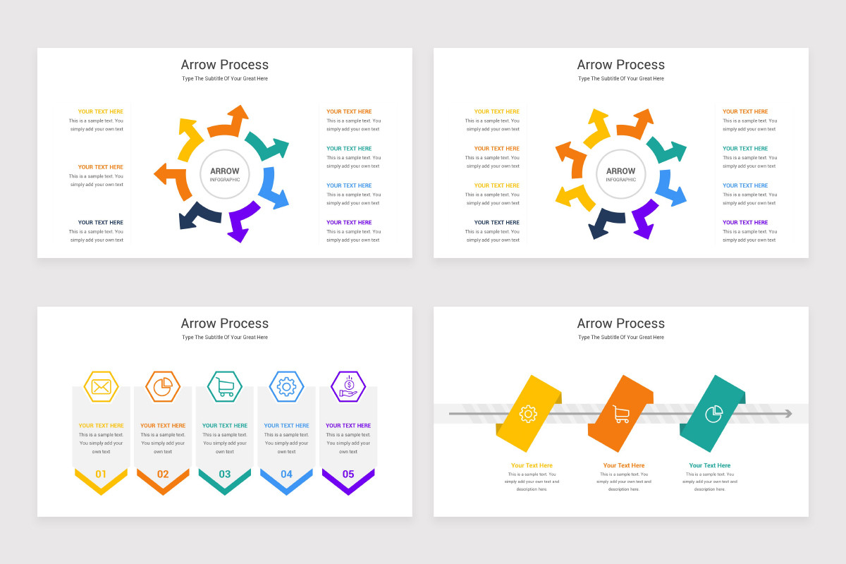 Arrow Process Powerpoint Template | Nulivo Market