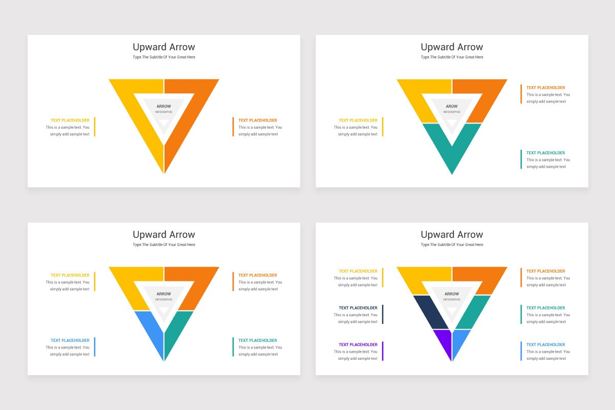 Upward Arrow Diagram PowerPoint Template | Nulivo Market