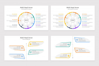 Multi Head Arrow PowerPoint Template | Nulivo Market