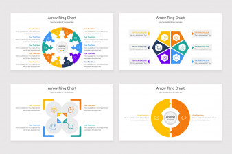 Arrow Ring Chart PowerPoint Template | Nulivo Market