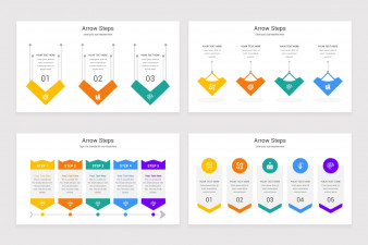 Arrow Steps Diagram PowerPoint Template | Nulivo Market
