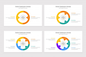 Circle Continuum Arrows PowerPoint Template | Nulivo Market