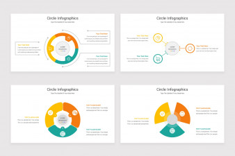 Circle Segments 3 Sections PowerPoint Template | Nulivo Market