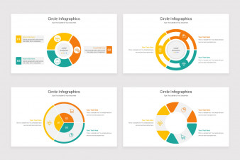 Circle Segments 3 Sections PowerPoint Template | Nulivo Market