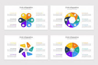 Circle Segments 6 Sections PowerPoint Template | Nulivo Market
