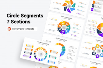 Circle Segments 7 Sections PowerPoint Template | Nulivo Market