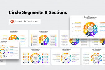 Circle Segments 8 Sections PowerPoint Template | Nulivo Market