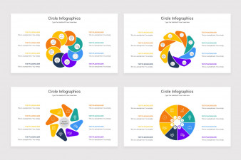 Circle Segments 8 Sections PowerPoint Template | Nulivo Market