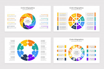 Circle Segments 8 Sections PowerPoint Template | Nulivo Market