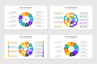 Circle Segments 9 Sections PowerPoint Template | Nulivo Market