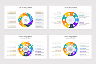 Circle Segments 9 Sections PowerPoint Template | Nulivo Market