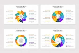 Circle Segments 9 Sections PowerPoint Template | Nulivo Market
