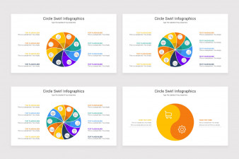 Circle Swirl Diagram PowerPoint Template | Nulivo Market