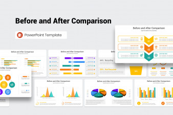 Before and After Comparison PowerPoint Template | Nulivo Market