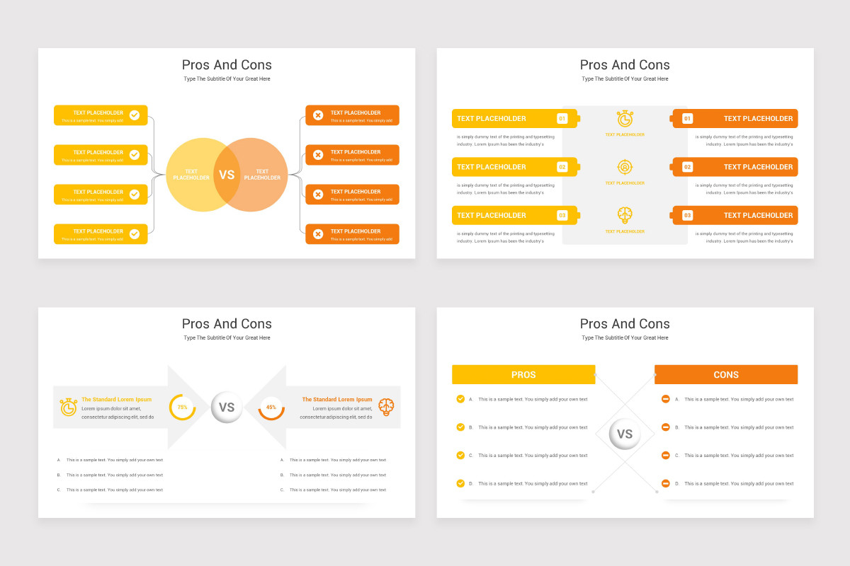Comparison Pros And Cons Powerpoint Template Nulivo Market