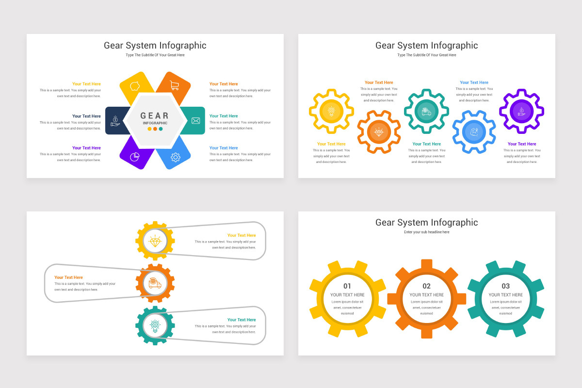 Gear System Diagram PowerPoint Template | Nulivo Market
