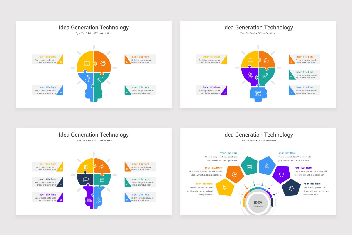 Idea Generation Technology PowerPoint Template | Nulivo Market