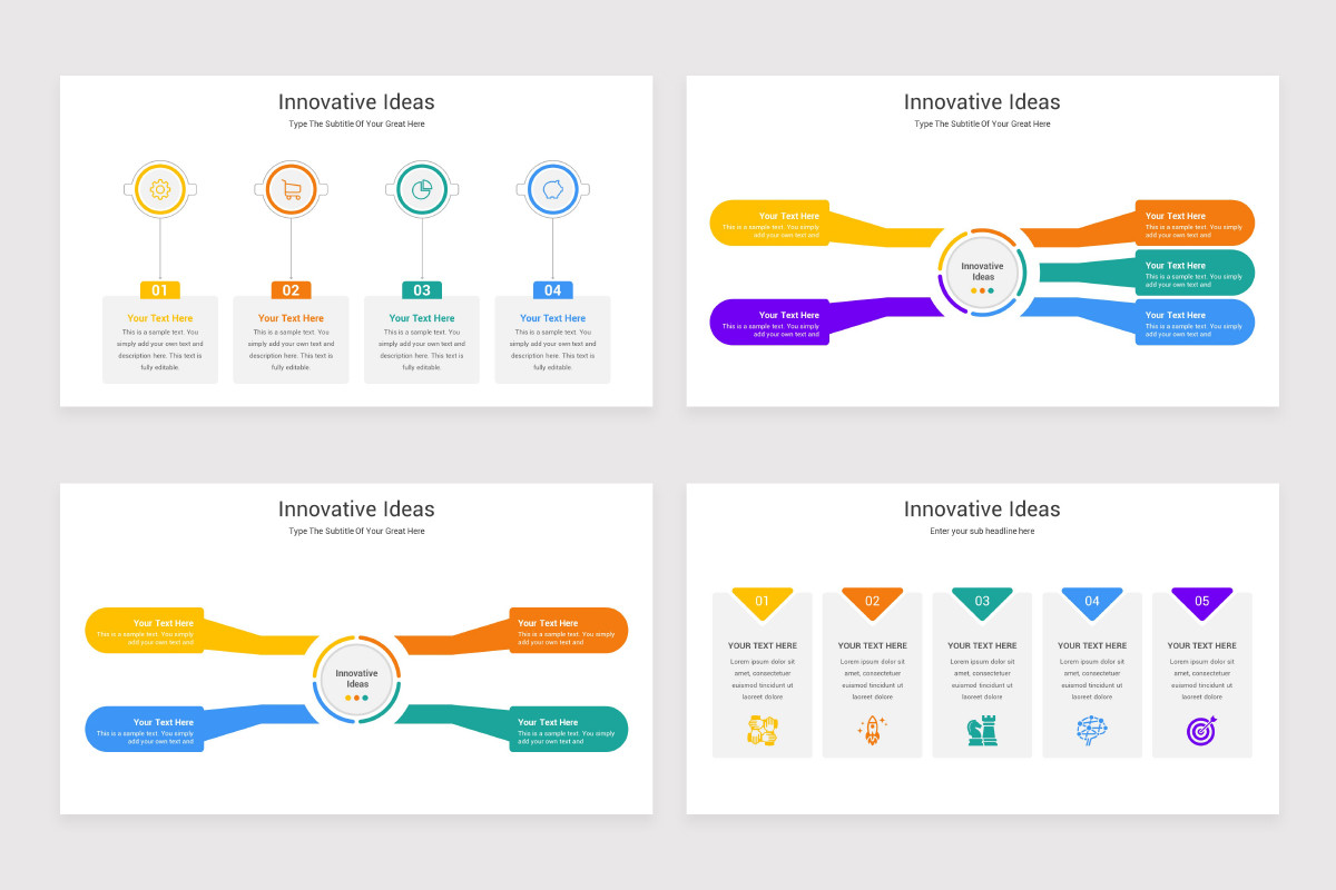 Innovative Ideas Diagram PowerPoint Template | Nulivo Market
