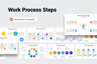 Work Process Steps PowerPoint Template | Nulivo Market