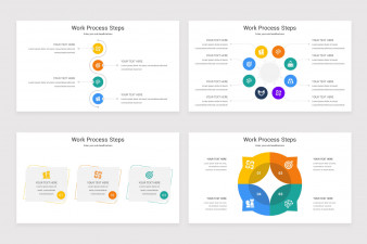 Work Process Steps PowerPoint Template | Nulivo Market